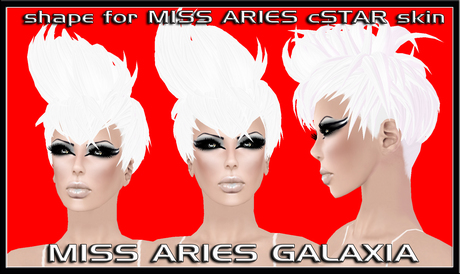 Second Life Marketplace - MISS ARIES GALAXIA SHAPE for cSTAR Skins